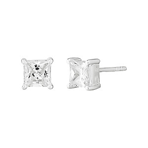 Silpada 'Shine Bright' Cubic Zirconia Stud Earrings in Sterling Silver