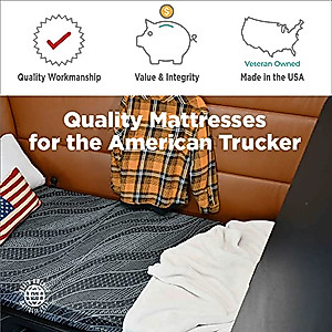 The Layover Dual Sided Economical Medium-Firm Truck Mattress, 80" x 32" x 5"