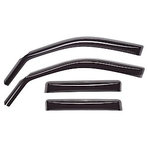 WeatherTech Custom Fit Front & Rear Side Window Deflectors for Nissan Titan Crew Cab, Dark Smoke