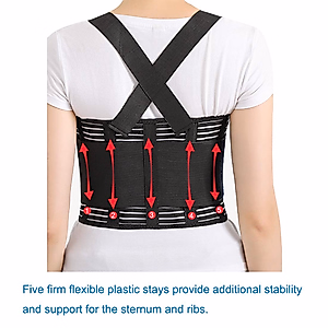 Solmyr Rib and Chest Support Brace, Broken Rib Brace, Breathable Rib Belt for Sore or Bruised Ribs Support, Sternum Injuries, Dislocated Ribs Protection, Pulled Muscle Pain (S)