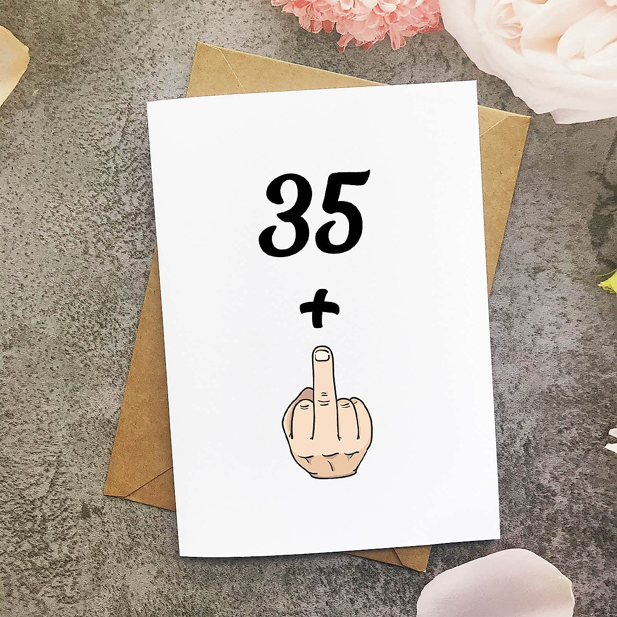 MAGJUCHE Funny 36th Birthday Card, 35+1 women Or Men Sweet 36 Years Old Birthday Gift Joke Card
