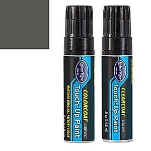 ColorRite Half-Ounce Jar Automotive Touch-up Paint for Dodge Journey - Storm Gray Pearl PAJ/KAJ - Color+Clearcoat Package