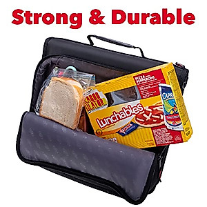 Case-it The Universal Zipper Binder - 2 Inch O-Rings - Padded Pocket That Holds up to 13 Inch Laptop/Tablet - Multiple Pockets - 400 Page Capacity - Comes with Shoulder Strap - Mint Blue LT-007