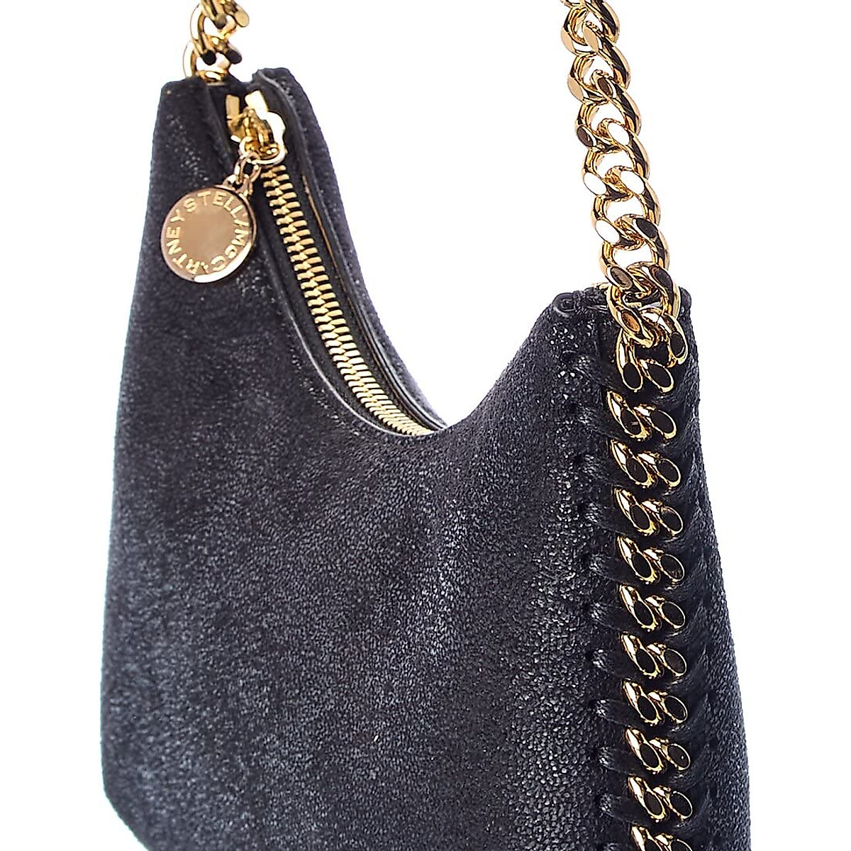 Stella McCartney Falabella Mini Zip Shoulder Bag Black One Size