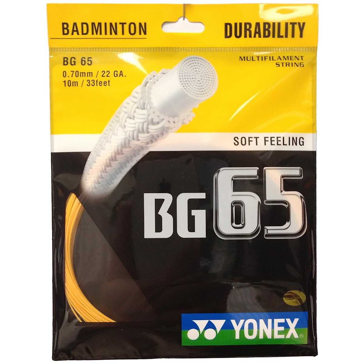 Yonex BG 65 Badminton String - Orange
