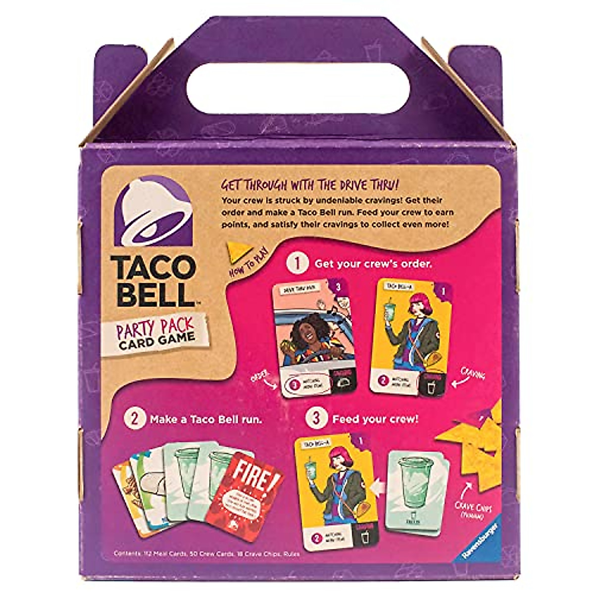Ravensburger Taco Bell Party Pack Card Game for Ages 8 & Up – A Fun and Fast Party Card Game