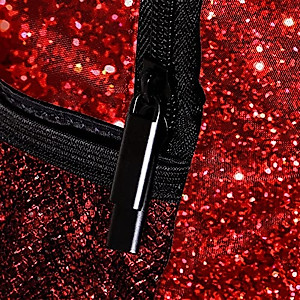 Cute Fashion Mini Backpack Pack Bag Red Glitter Sequins Pattern