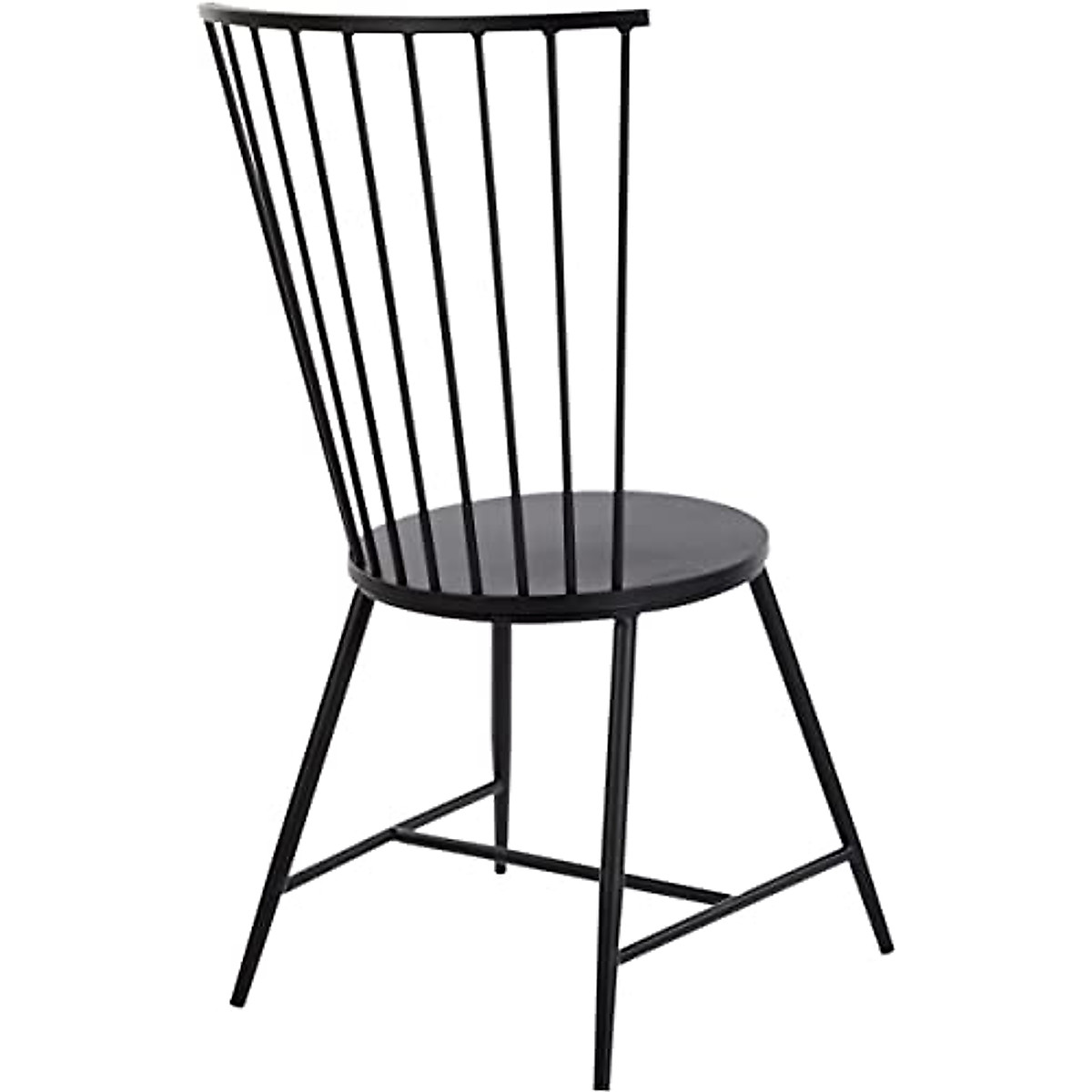 OSP Home Furnishings Bryce 26" Dining Chair, Alloy Steel, Black
