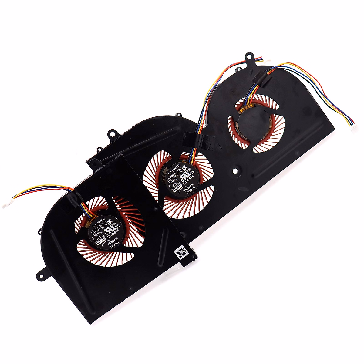 Deal4GO GPU Cooling Fan w/CPU Fan Replacement for MSi GS63 GS63VR GS73VR GS62 MS-16K2 MS-16K3 MS-16K4 MS-16K5 MS-17B1 MS-17B2 BS5005HS-U2F1 BS5005HS-U2L1
