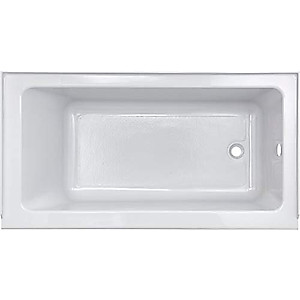 American Standard 2973202.011 Studio Integral Apron Bathtub Left Drain 60 in. x 30 in. in Arctic White