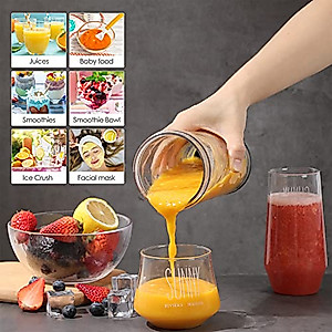 Portable Blender, Personal Size Blender for Shakes and Smoothies with 6 Blades, 270W, 20 Oz, IP67 Water-Resistant, USB-C Rechargeable 4000mAh Battery, Blending and Pulse Modes(Black)