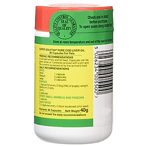 Super Solvitax Pure Cod Liver Oil Capsules, 90 Tablets