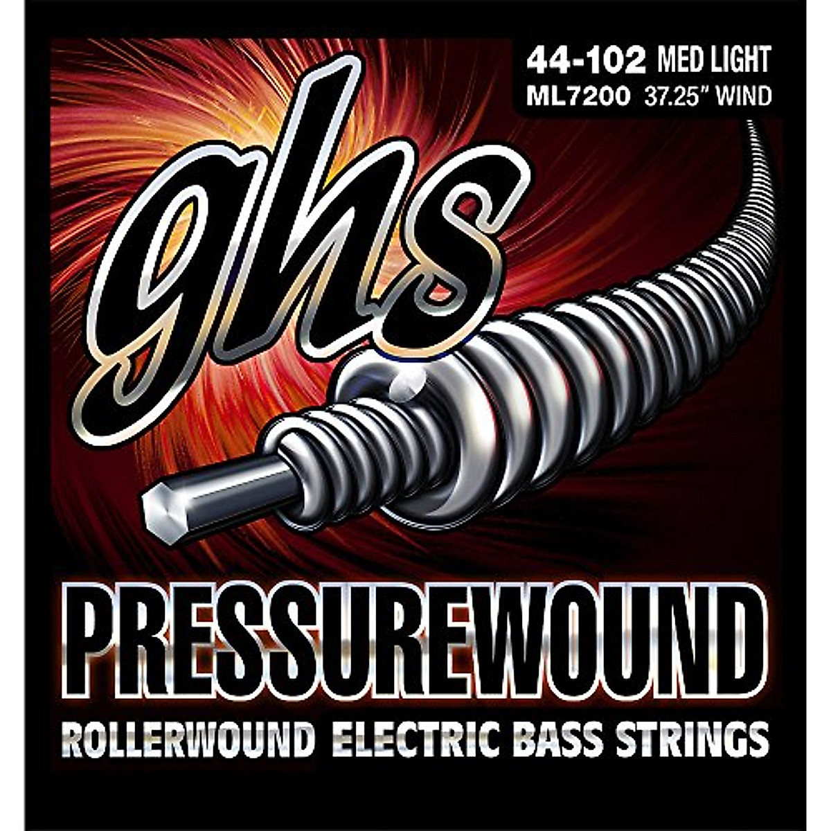 GHS Pressurewound Bass Strings - Medium Light Set (ML7200) - 044-102