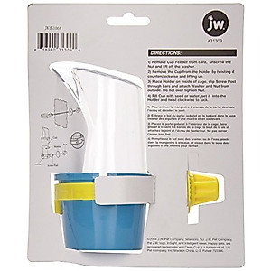 JW Pet Company Clean Cup Feeder and Water Cup Bird Accessory, Medium, Colors May Vary