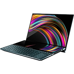 ASUS ZenBook Pro Duo Gaming & Business Laptop (Intel i9-9980HK 8-Core, 32GB RAM, 2TB m.2 SATA SSD, RTX 2060, 15.6" 60Hz Touch 4K Ultra HD (3840x2160), WiFi, Bluetooth, Win 10 Pro) (Renewed)