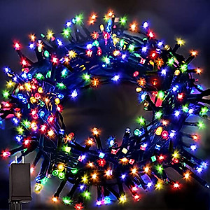 Attmu 72.2ft Christmas Lights, 8 Modes String Lights Outdoor Fairy Lights, 200 LED Waterproof Christmas Decorations for House Home Christmas Tree Valentines Lights Indoor Garden Holiday