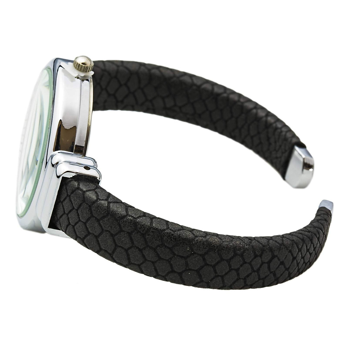 NYKKOLA Classic Small Face Crystal Bracelet Watches Snake Style Band Slim Case Women's Bangle Cuff Watch Quartz Wristwatch