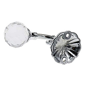 Dahszhi Drape Hooks Crystal Curtain Tiebacks Hooks Multi Use Wall Coat Hook - 2pcs