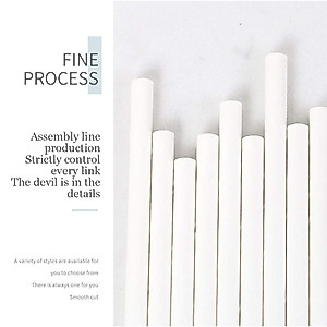 JITUUE Paper Straws Individually packaged - Eco-Friendly Party Supplies in Bulk for Restaurants - Perfect for Juices, Shakes, Smoothies, Ice Coffee & More(White,200 pcs）