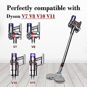 Coodss Electric Cleaner Head Compatible with Dyson V7 / V8 / V10 / V11 Stick Vacuum Sweeping Machine Wet and Dry Dual-use Suction Head Adaptation Cordless Vacuum Cleaner Attachment