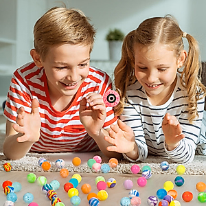 Pllieay 264 Pieces Bouncy Balls in Bulk, 3 Style Random Small Rubber Bouncy Balls for Kids Party Favors, 20mm/0.78Inch Neon Bouncing Balls for Gift Bag Filling and Vending Machines