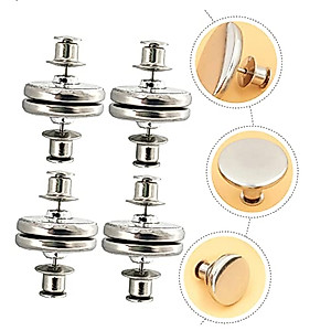 Garneck 15 Pairs Curtain Magnetic Snap Button Curtain Strap Buckle Curtain Magnets Buckle Curtain Magnetic Holdback Magnetic Ties Magnetic Curtains Tiebacks Chic Alloy Decorative Frame