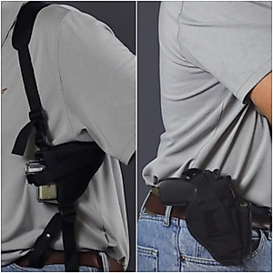 Gun Holster Buy 1 Shoulder GET 1 Hip Free FITS HIGH Point C-9 YC9 CANIK TP9 Elite SC 9MM Laser OK TP9 Luger TP9SF 9MM TPSFT 9MM TP9SA 9MM 5