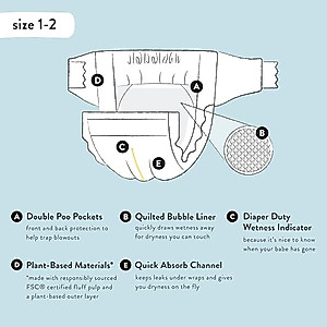 The Honest Company Baby Arrival Gift Set | Newborn Essentials Welcome Box | Diapers, Wipes, Personal Care, Diaper Rash Cream