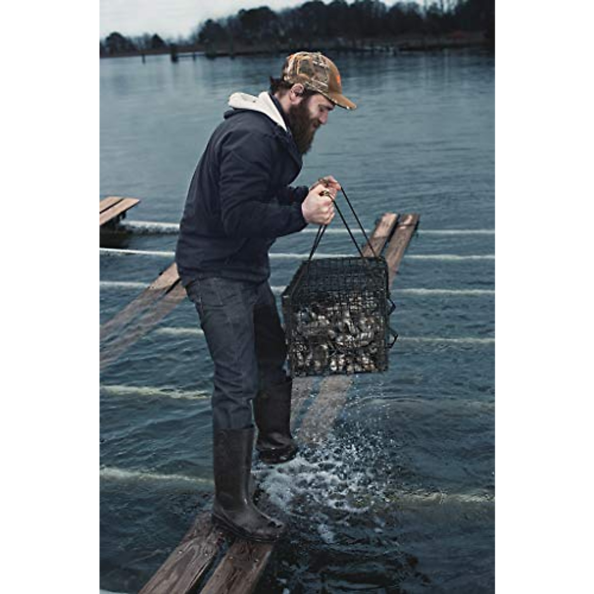 Dunlop Protective Footwear, Chesapeake plain toe Black Amazon, 100% Waterproof PVC, Lightweight and Durable, 8677577.11, Size 11 US