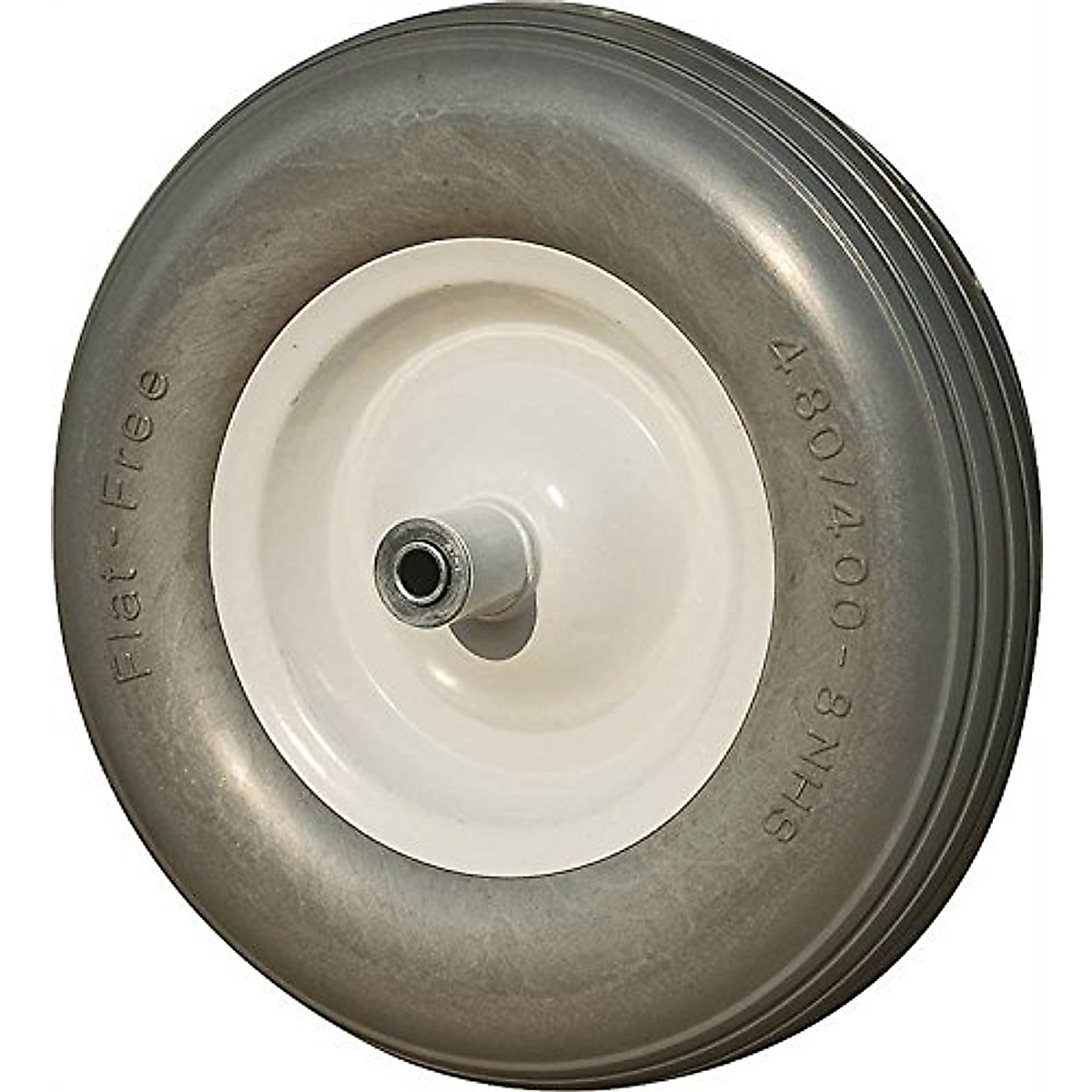 Rocky Mountain Goods Flat Free Wheelbarrow Wheel 16" - 500 lbs. Load Rating - for 6 & 8 Cubic ft. wheelbarrows Including Jackson, True Temper, Ames, Ace - 5/8" axle