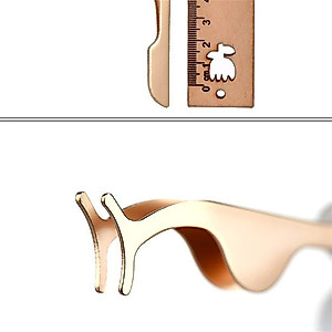 EIAKE False Eyelashes Applicator Tool Eyelash Extension Tweezers Remover Clip Tweezers Nipper (Golden)