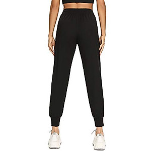 FULLSOFT Sweatpants for Women-Womens Joggers with Pockets Lounge Pants for Yoga Workout Running Black