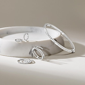 RS Pure by Ross-Simons 0.10 ct. t.w. Diamond Bypass Ring in Sterling Silver. Size 7