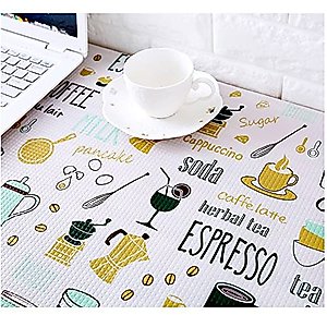yuuzue Drawer Cushion Liner Shelf Liner for Kitchen Cabinets 17.7*78.7inch Non-Adhesive Cabinet and Drawer Liner Roll Shelf Fridge Mat Washable Table Mat ，Blue