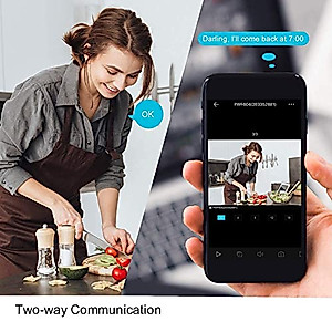 LaView 1080P HD Pet Camera Mini Indoor Security Camera with Night Vision and Motion Tracking WiFi Home Camera Compatible with Alexa