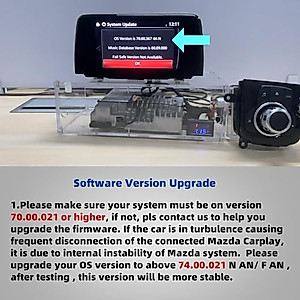 Dasbecan TK78-66-9U0C Mazda Apple Carplay Android Auto Retrofit Kit Compatible with Mazda 2 3 6 CX3 CX5 CX9 MX5 Miata 2014-2020 Adapter Interface Port MZD Connect System 00008FZ34 (2024 New Upgraded)