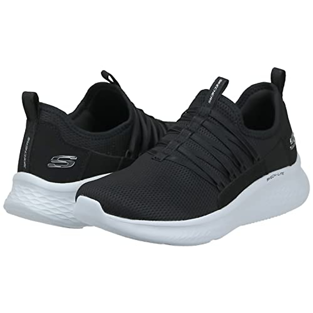 Skechers Women's Skech-Lite Pro Slip On Sneaker Black 7.5 Medium US