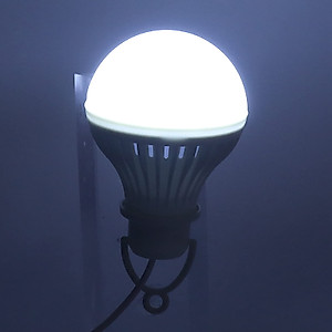 Acouto Rechargeable Emergency Light, Portable USB LED Energy-Saving Lamp Bulb LED Emergency Light for Home Power Failure Tent Hurricane