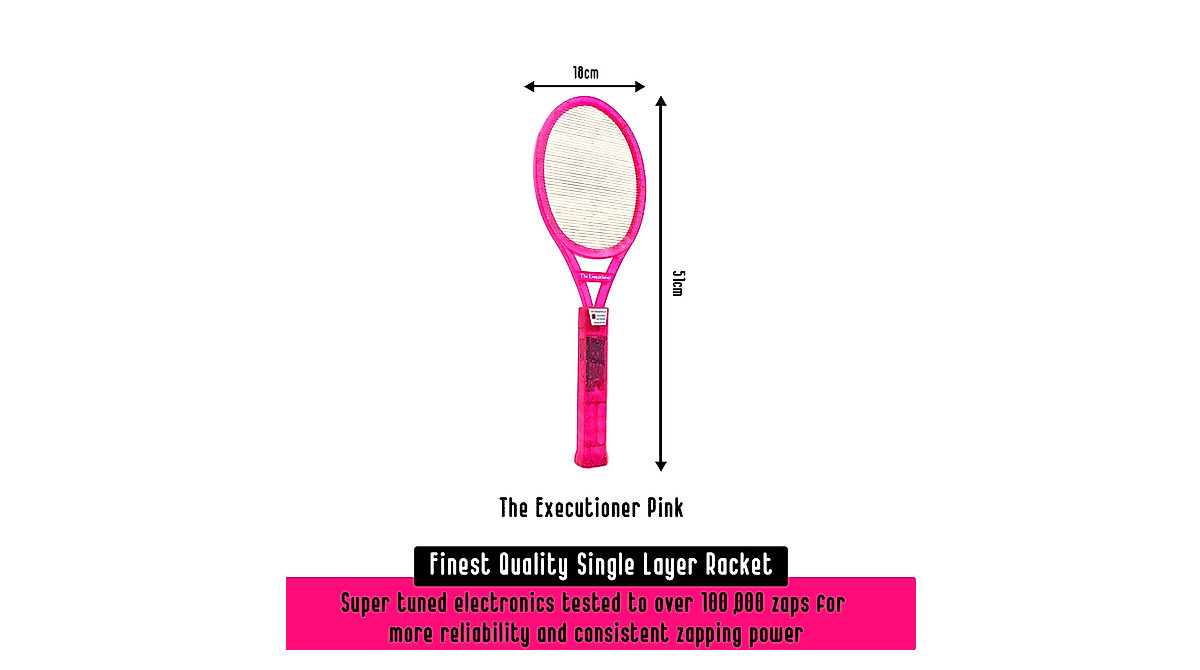 The Executioner Fly Zapper Mosquito & Bug Killer - Indoor Outdoor Pink