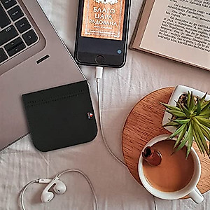 TXEsign 4" x 4" inch Neoprene Protective Carrying Snap Case Bag Pouch Compatible with Varias Earpods Earphone Headsets/Cables (4" x 4" Case)