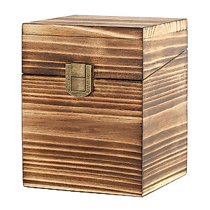 BalterFF Wood Rustic Trading Deck Box Cards Cards Sports Storage Organizer Boxes Holder Compatible With PM TCG Card Box