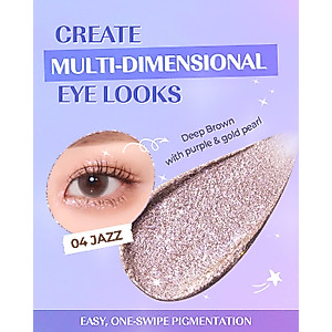 AMTS webtoon True Beauty Makeup liquid glitter eyeshadow, vegan korean eye glitter, shimmer eyeshadow highlighter, kbeauty, kdrama #04 Jazz