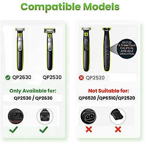 HQ8505 Power Cord Compatible with Philips Shaver Charger Cord Portable Adapter for Norelco Oneblade Shaver Speed XL/Smarttouch XL/Spectra/Arcitec HQ8505 Charger Spectra Models Series