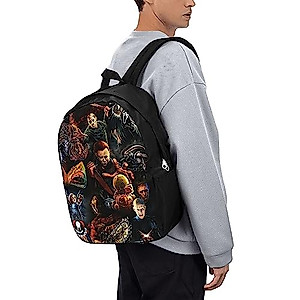 Mxiwngp Horror Movie Characters Backpack Laptop Bag Fits 17 Inch Notebook Casual School Backpack for Men&Women,style2