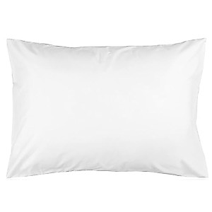 TILLYOU Toddler Bed Pillow with Pillowcase, Ergonomic Cotton Baby Pillow for Sleeping,Kids Travel Pillow with Case, 13”x18”, White