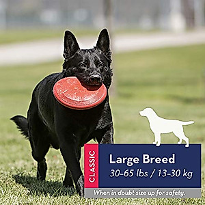 KONG Flyer - Durable Rubber Dog Flying Disc Toy - for Large Dogs