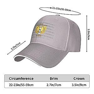 Army Retired Chief Warrant Officer Emblem Cw2 Hat Baseball Cap Duck Tongue Cap Adult Sandwich Hat Gray
