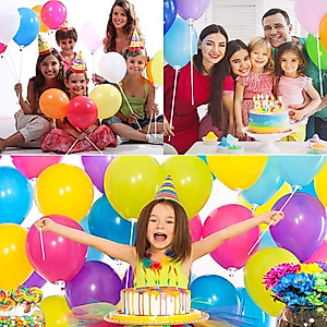 Horolas 100 Pieces Balloon Sticks Holders with Cups 16 Inch for Party, Birthday, Wedding, Anniversary Decoration, White