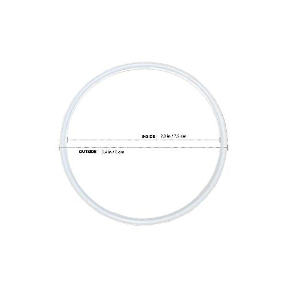 For Bella Personal Size Rocket Blender Replacement Parts (Two gaskets 3" Diameter)