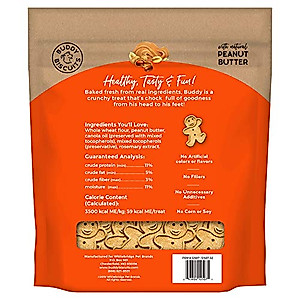 Buddy Biscuits Oven-Baked, Healthy Whole-Grain, Crunchy Treats for Dogs, 3.5lb